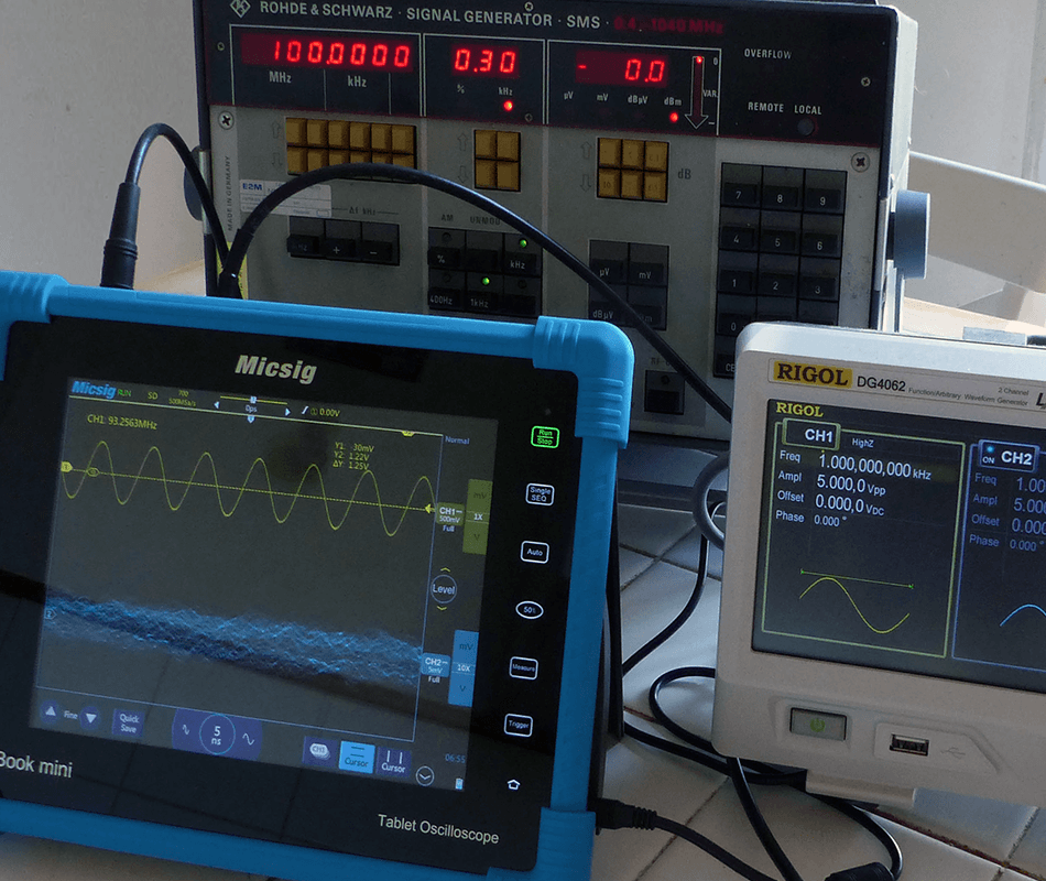 MICSIG Digital Oscilloscope Calibration Service | EMIN.COM.MM