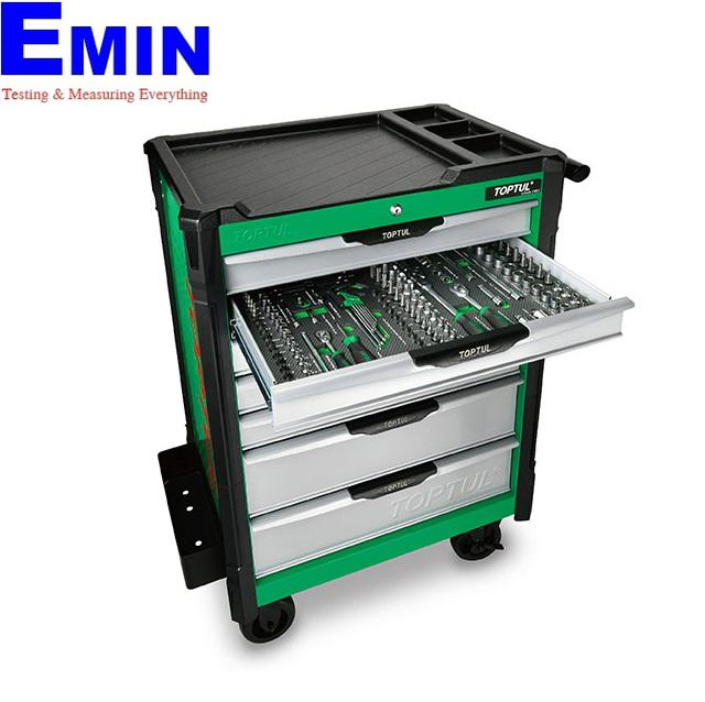 TOPTUL GE-21322 W/7-Drawer Tool Trolley (213 pcs;Green) | EMIN.COM.MM