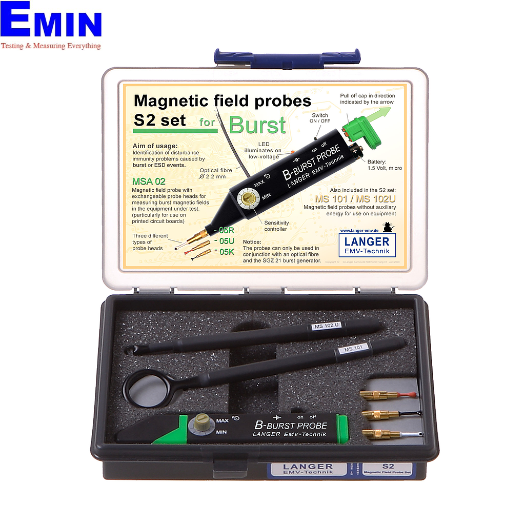 LANGER EMV-Technik S2 set Magnetic Field Probes for E1 | EMIN.COM.MM