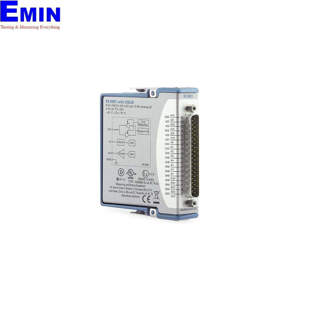 NI NI 9381 C Series Multifunction I/O Module (Conformal Coated) | EMIN ...
