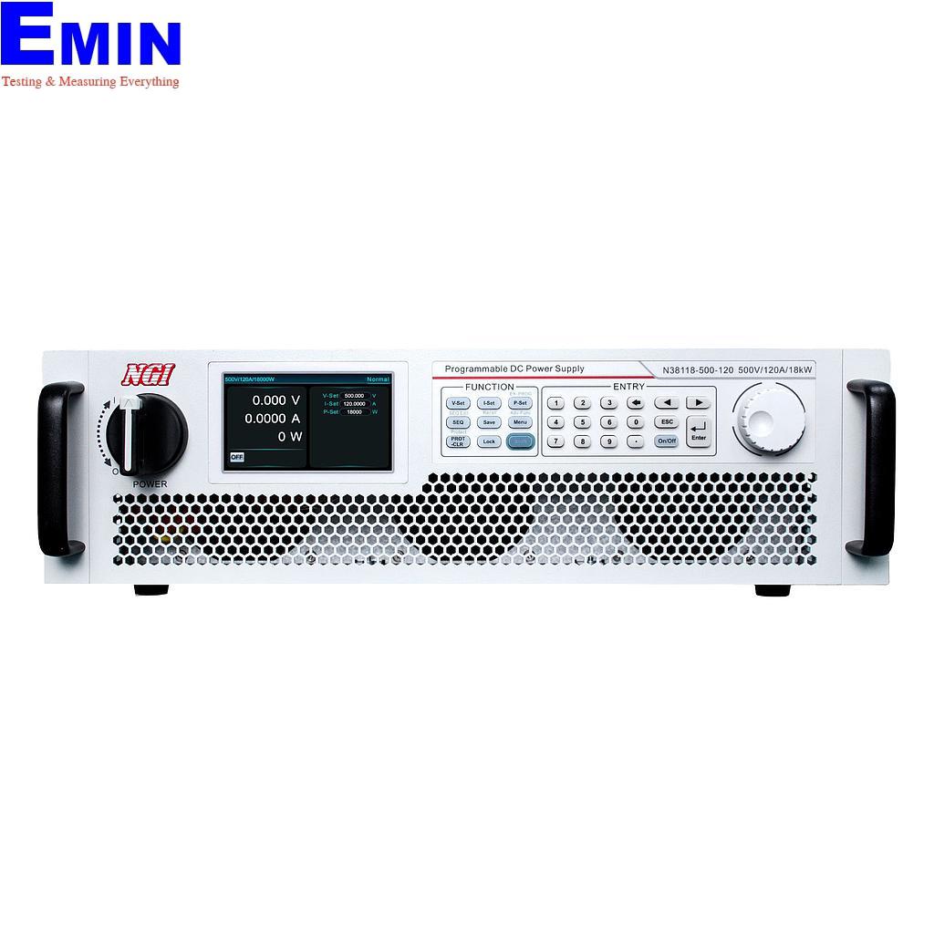 NGI N38118-1500-40 Wide Range High Power Programmable DC Power Supply (1500V, 40A, 18kW) | EMIN ...