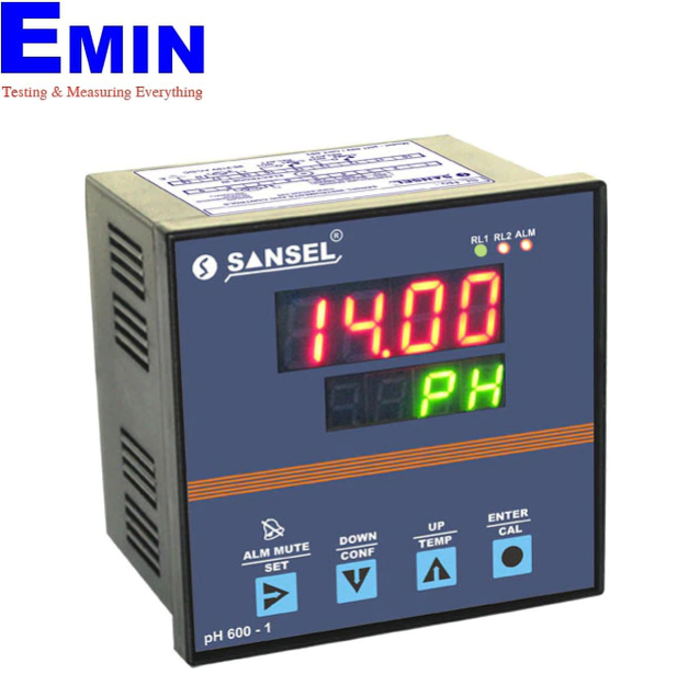 Sansel PH 600-1 Online PH Indicator with PHI 09 Sensor (-2~16pH; ±0.01pH; Relay+Retransmission ...