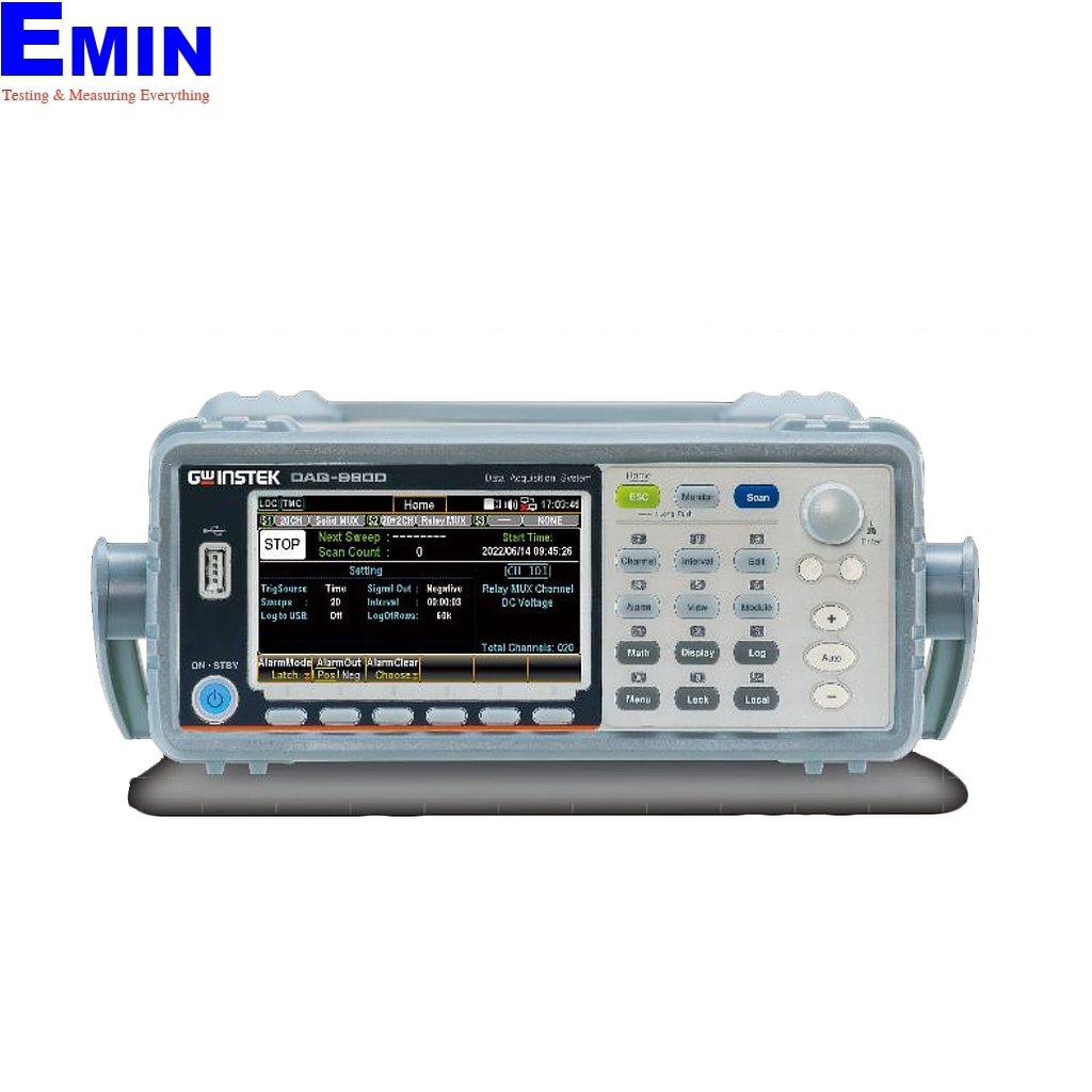 GW INSTEK DAQ-9600 20-Channel Universal Multiplexer (Solid State Relay ...