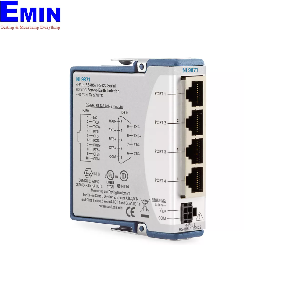 NI NI-9871 C Series Serial Interface Module (Supported RS422/RS485 ...