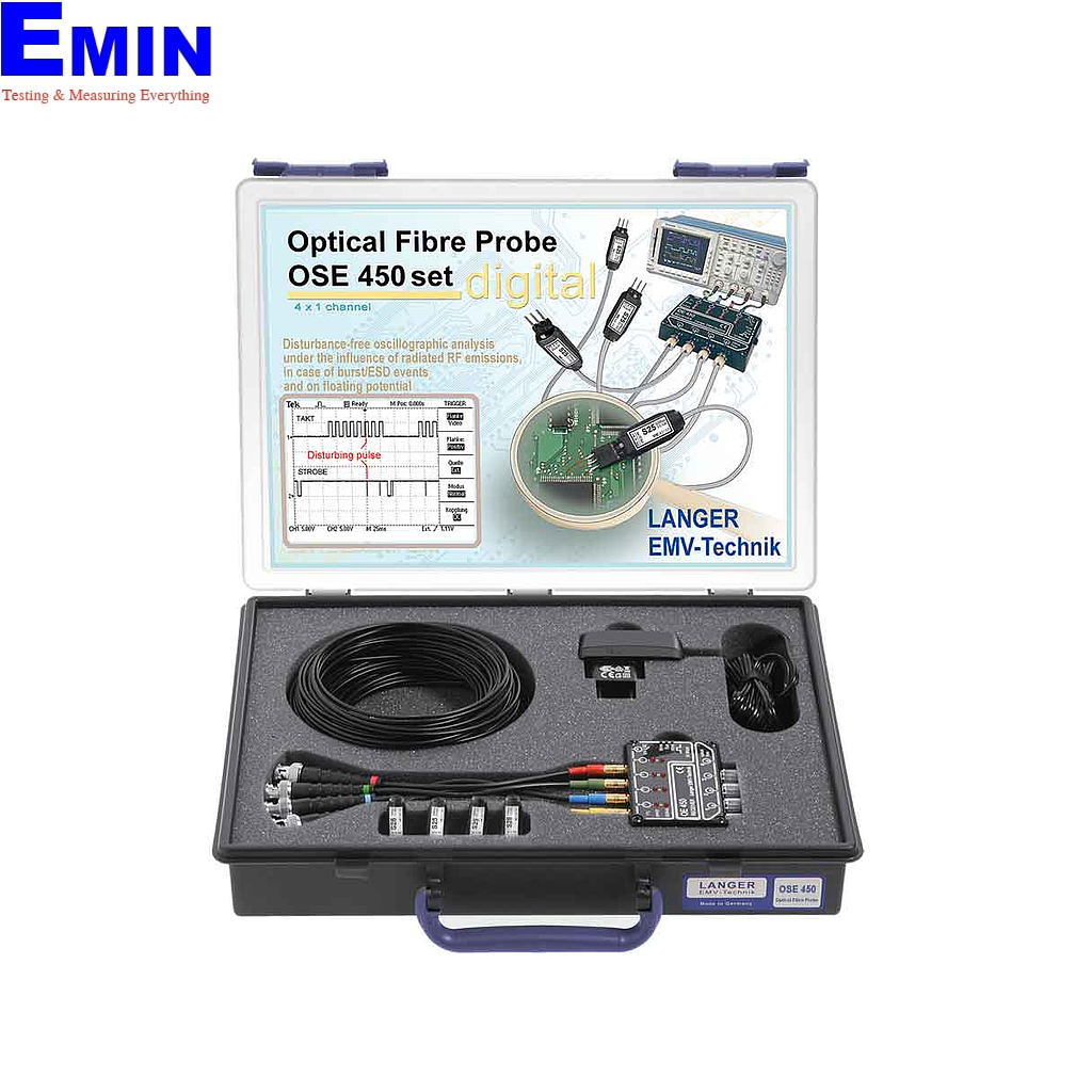 LANGER EMV-Technik OSE 450 set Optical Fiber Probe 4-Channel, 50 Mbps ...