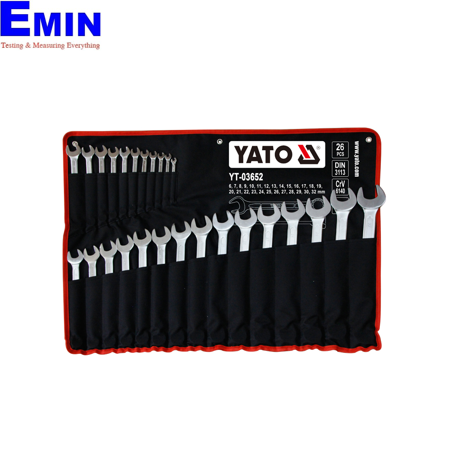 Yato YT-03652 Combination spanner set 26pcs 6-32mm | EMIN.COM.MM