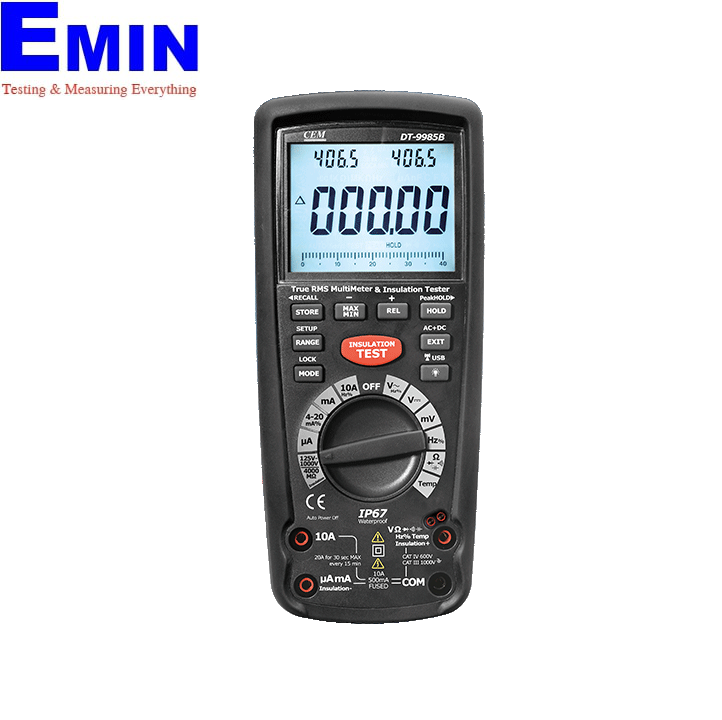 CEM DT-9986 Insulation Tester with True RMS Multimeters (True RMS, AC ...