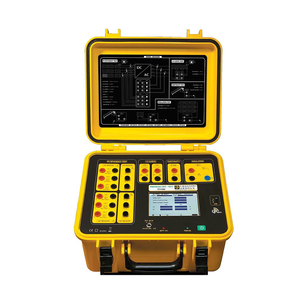 Chauvin Arnoux FTV500 Multifunction tester for photovoltaic systems ...