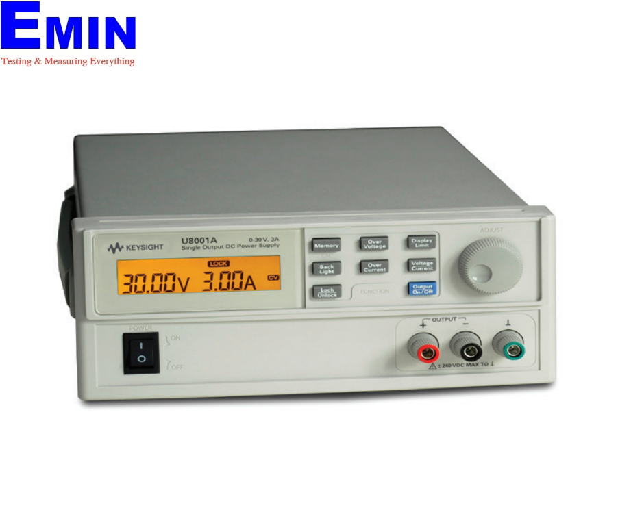 KEYSIGHT U8001A Single Output DC Power Supply (+30V/3A) | EMIN.COM.MM