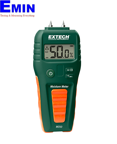 EXTECH MO50 Compact Pin Moisture Meter (Wood 5 to 50%, Other 1.5 to 33% ...