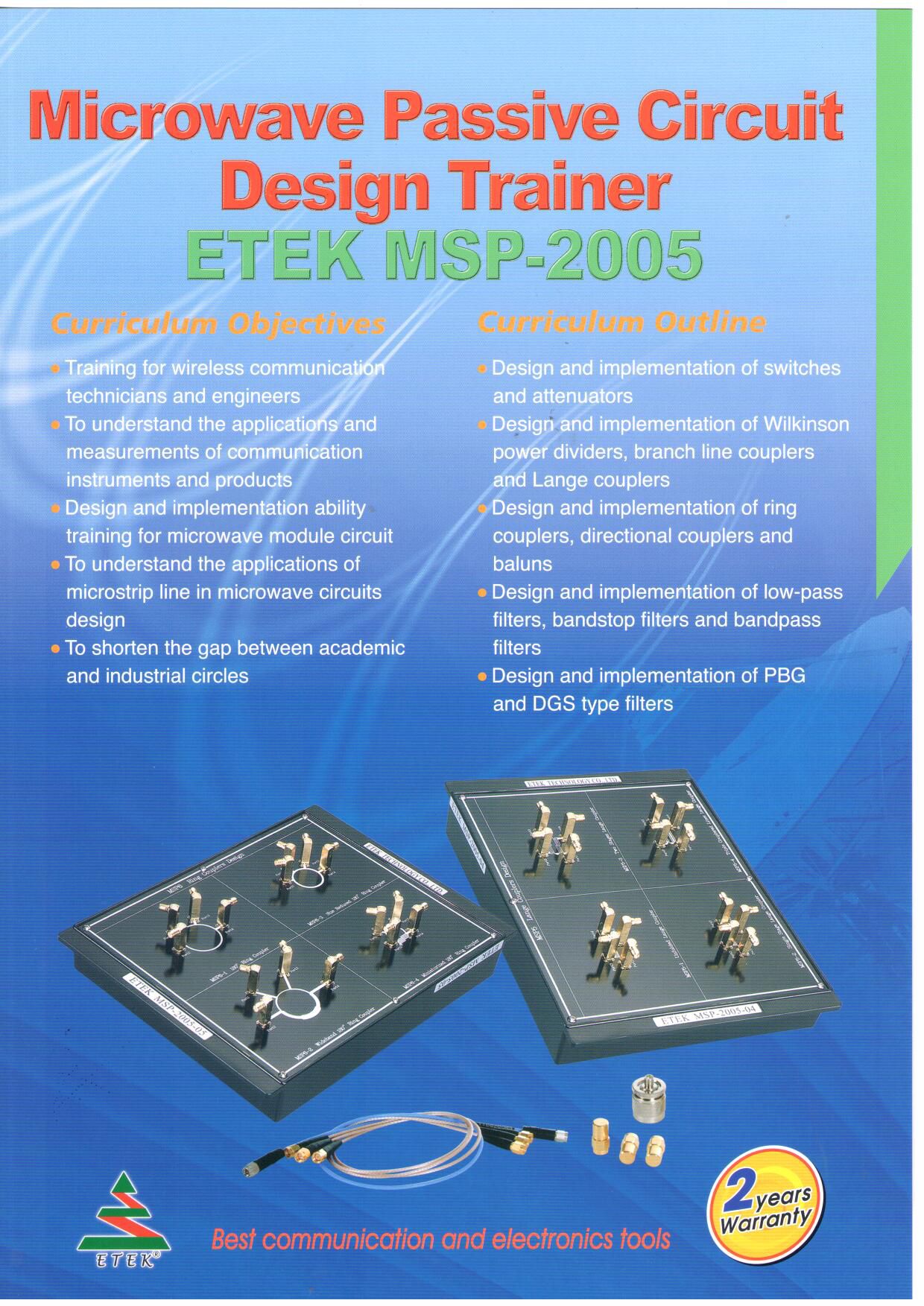 ETEK MSP-2005 Microwave Passive Circuit Trainer (10 Module) | EMIN.COM.MM