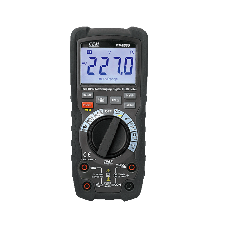 CEM DT-9561 Heavy Duty Industrial Digital Multimeters with VFD ...