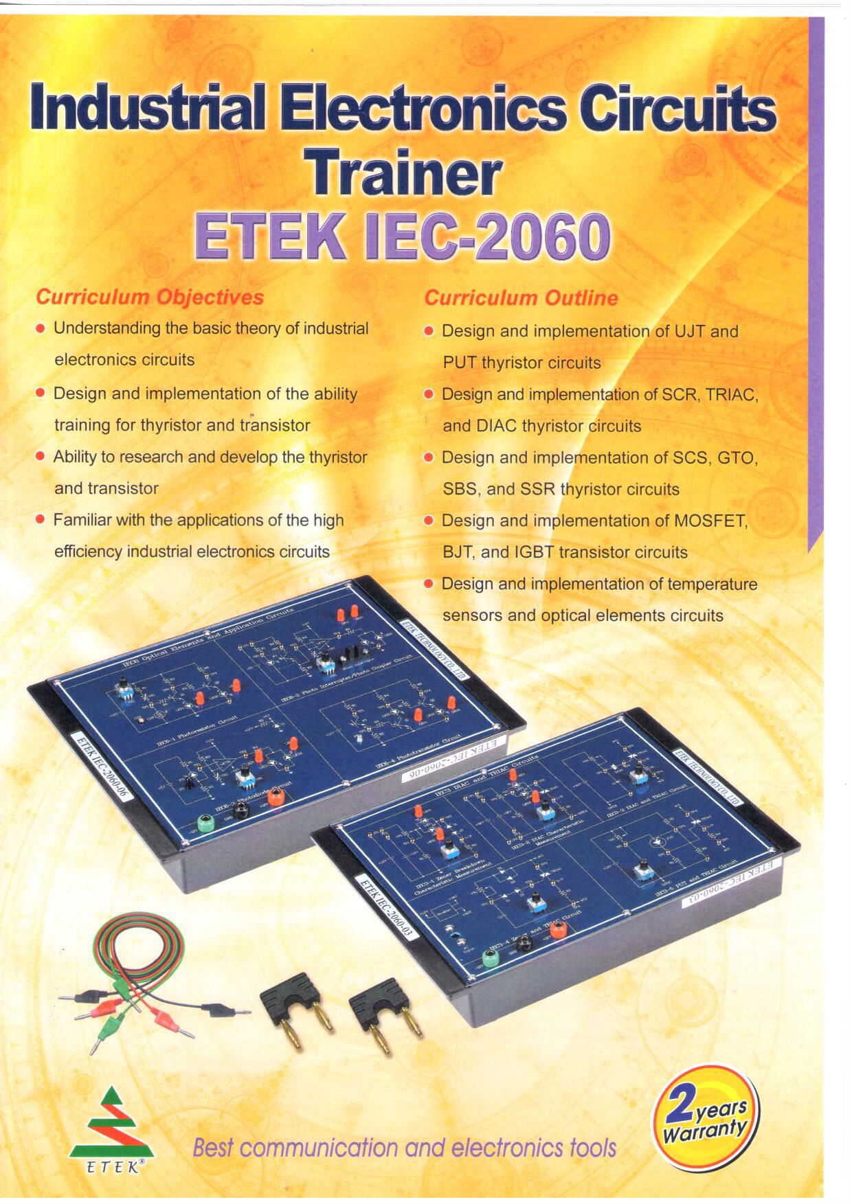 ETEK IEC-2060 Industrial Electronics Circuits Trainer (9 Modules ...