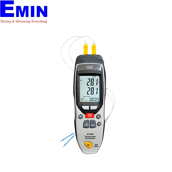 CEM DT-852A Type K/Type J Thermocouple Thermometers | EMIN.COM.MM