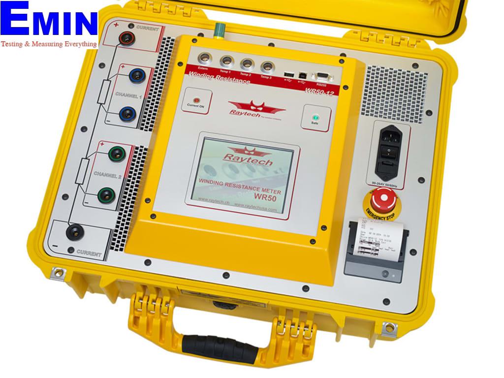 Raytech WR50-12 Winding Resistance Meter (50Amps, 2 Channels) | EMIN.COM.MM
