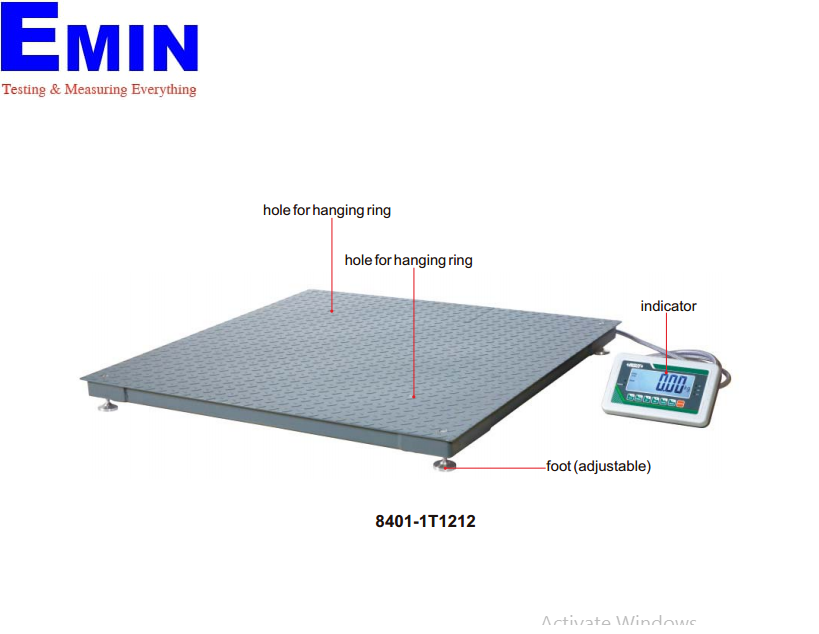 INSIZE 8401-3T1212 Floor Scale (1kg; 20kg-3t) | EMIN.COM.MM