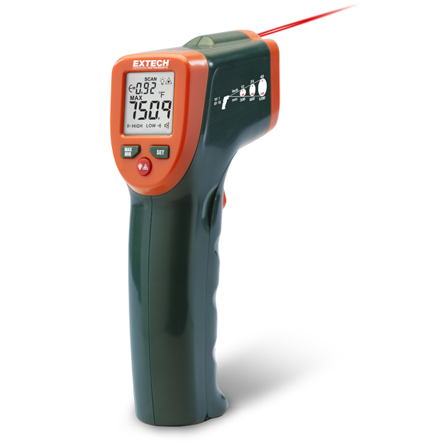 EXTECH IR250 Mini InfraRed Thermometer (-20 ~ 260°C, 0.95, fixed ...