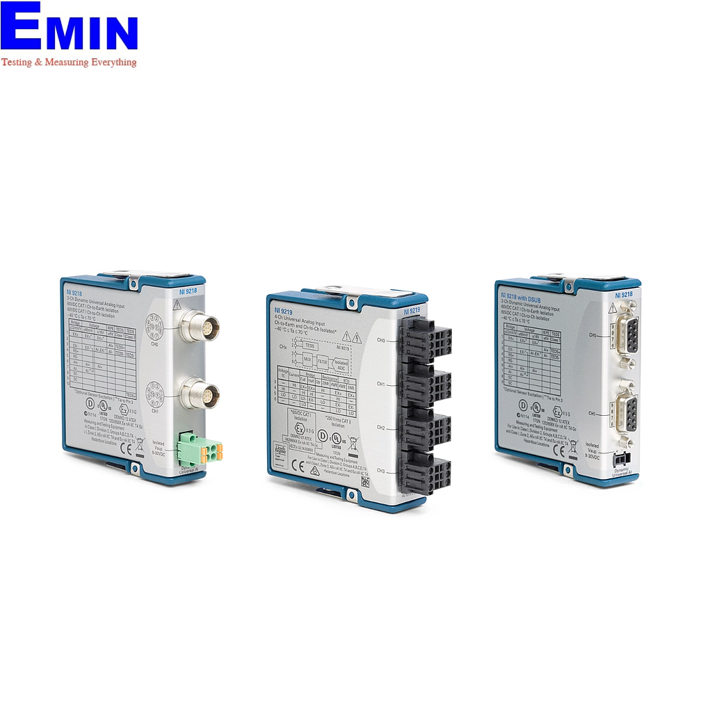 NI NI-9219 C Series Universal Analog Input Module (100 S/s/ch, 250 Vrms ...