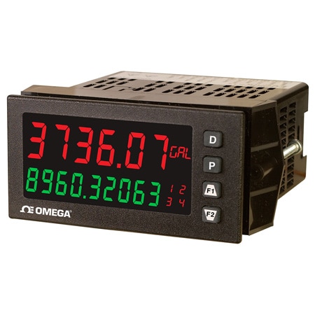 OMEGA DP63100-S-RL 1/8 DIN Universal Process & Strain Gage Panel Meter ...