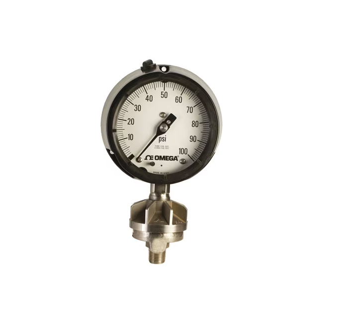 OMEGA PGR-45LSS-600 All-Welded Pressure Gauge with Integral Diaphragm ...