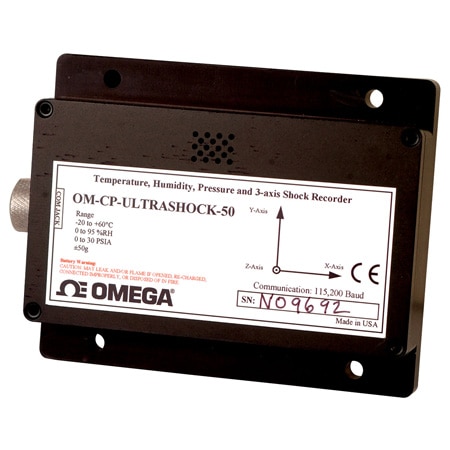 OMEGA OM-CP-ULTRASHOCK-5 Humidity, Temperature, Pressure and Tri-Axial ...