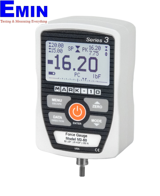 Mark-10 M3-200 Basic Digital Force Gauges (200 lbF / 100 kgF / 1000 N ...
