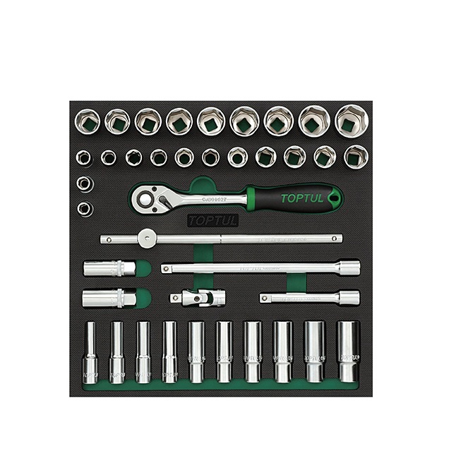 TOPTUL GVC3903 1/2" DR. Socket Set (39 pcs) | EMIN.COM.MM