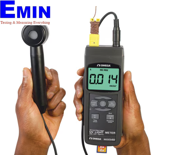 OMEGA HHUV254SD Handheld Light Meter with Thermocouple & SD card (240 ...