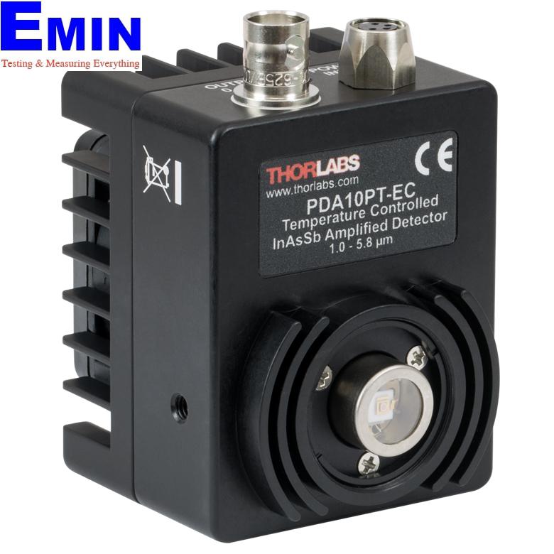 THORLABS PDA10PT-EC Free-Space InAsSb Amplified Detector with TEC (Ø1 ...