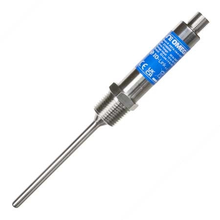 OMEGA PRTXI-3/8N-3/16-4-IO Industrial RTD Probe with IO-Link, 4 to 20 ...