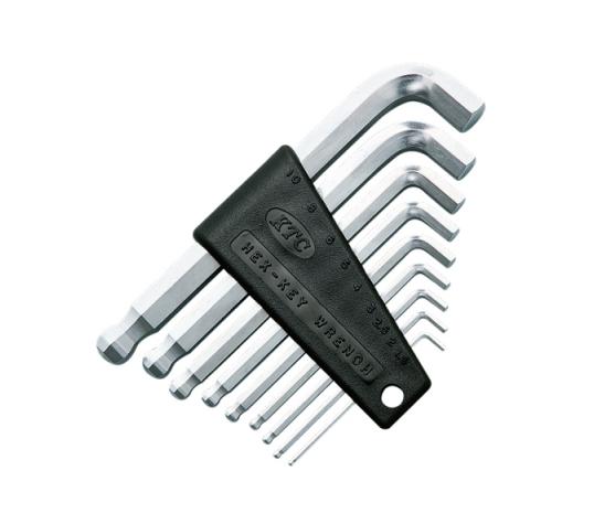 KTC HLDS2009 L Shape Standard Ball Point Hex-Key Wrench Set ( 9 tools 1.5-10 mm, Ball point ...