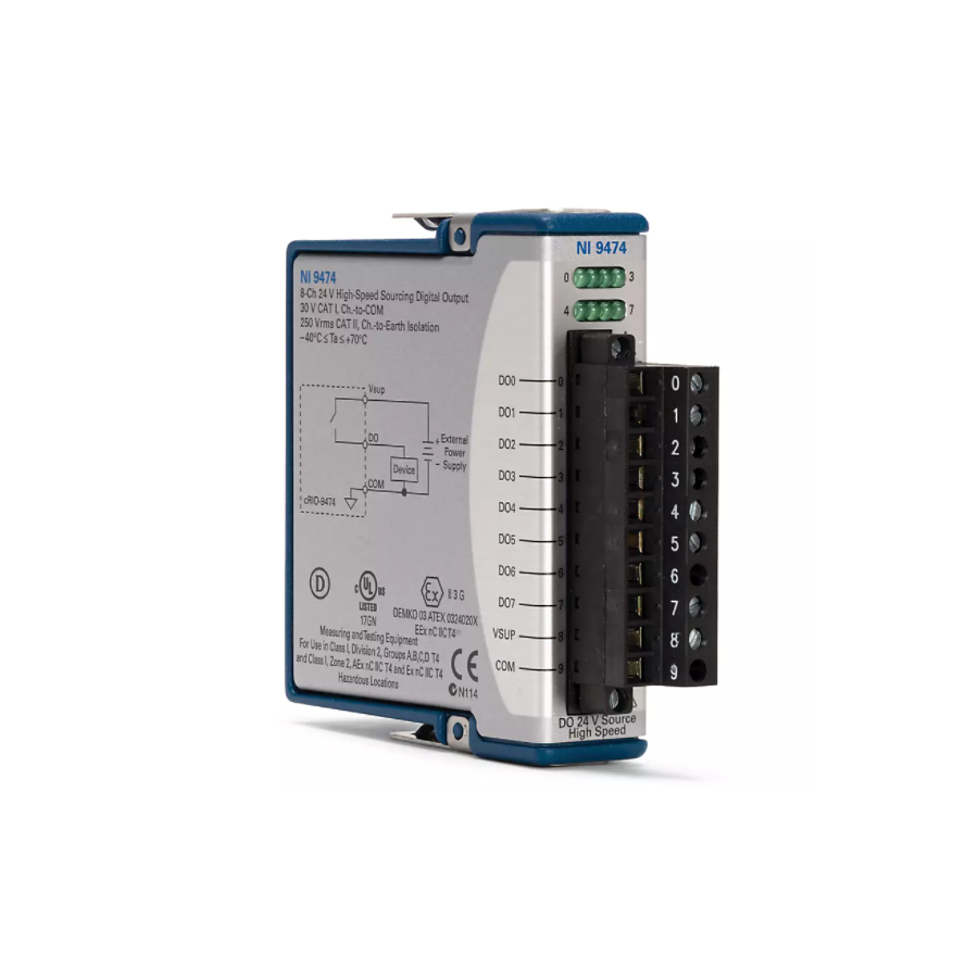 NI NI-9474 C Series Digital Module (Screw Terminal, 8ch, 12 V 24 V, 1 ...