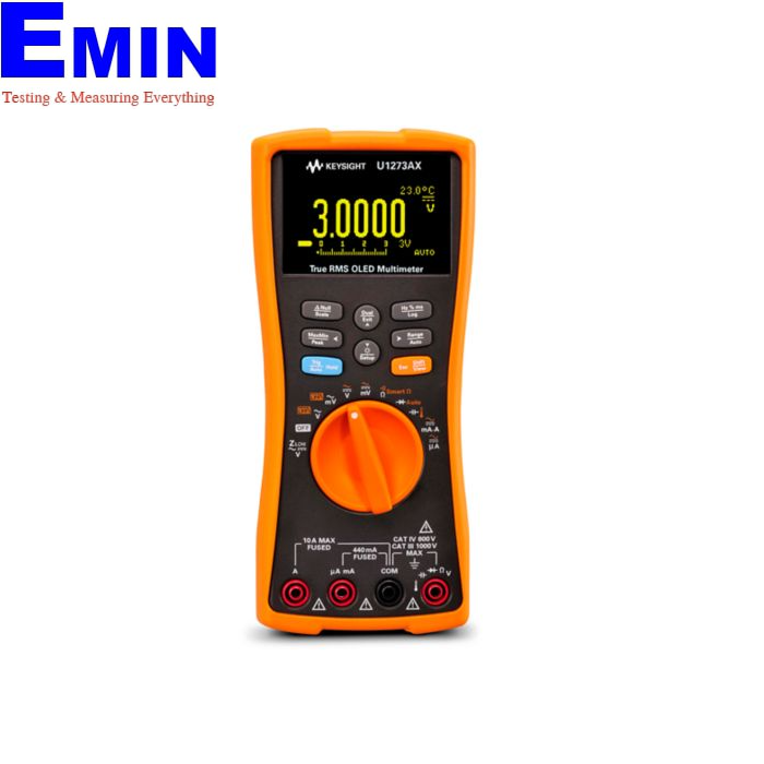 KEYSIGHT U1273AX Handheld Digital Multimeter, 4 ½ Digit (0.05%; AC+DC ...