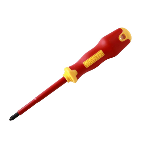 SATA 61325 Cushion Grip VDE Insulated Screwdriver Slotted 6.5 X 150mm ...