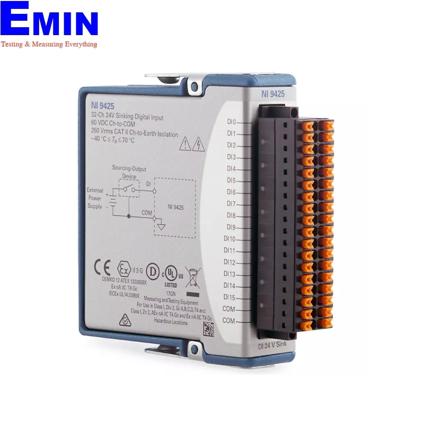 NI NI-9425 C Series Digital Module (12 V 24 V, 7 µs, Spring Terminal ...