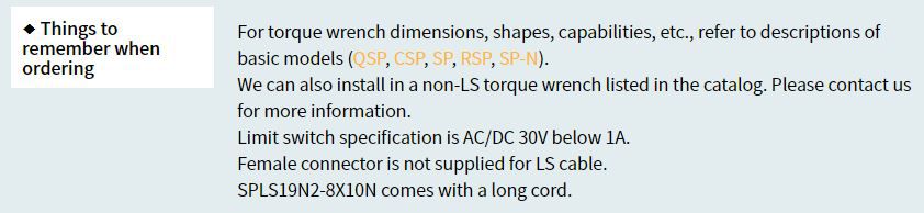 Tohnichi SPLS19N2-9X10N-MH Error Proofing Torque Wrench | EMIN.COM.MM