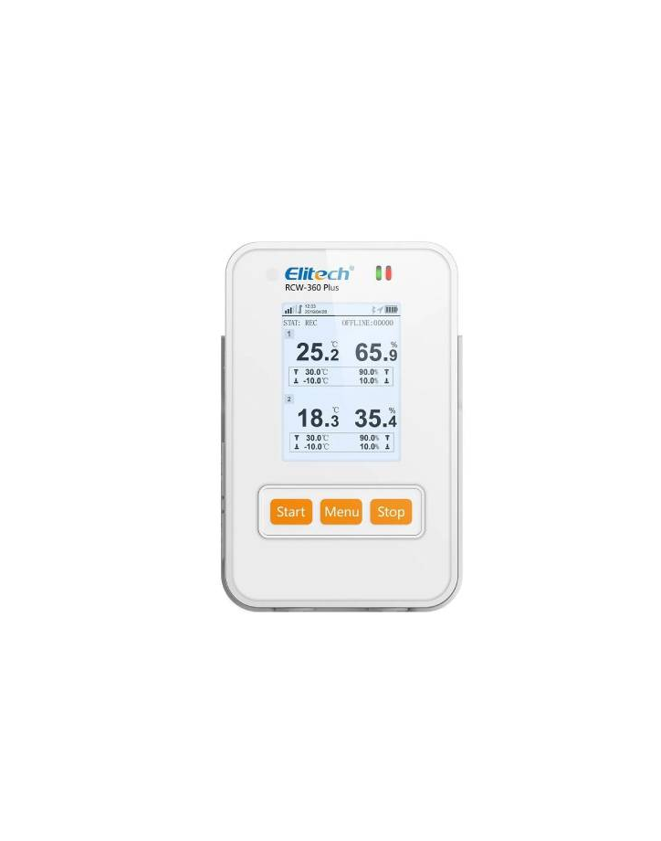 Elitech RCW-360PW-THDE Temperature and Humidity Data Logger (-40℃~+ 80 ...