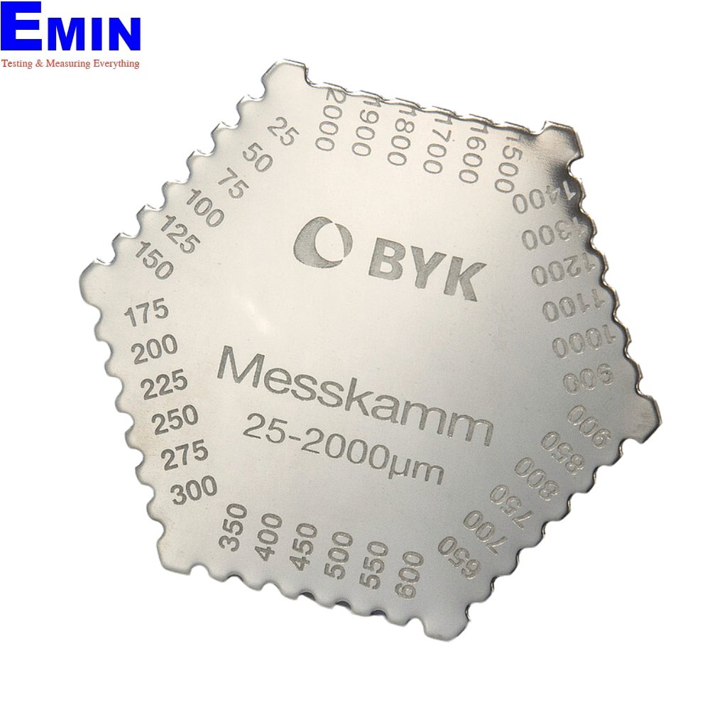 BYK Comb Gage 25-2000 µm, stainless steel Wet Film Thickness Gauges ...