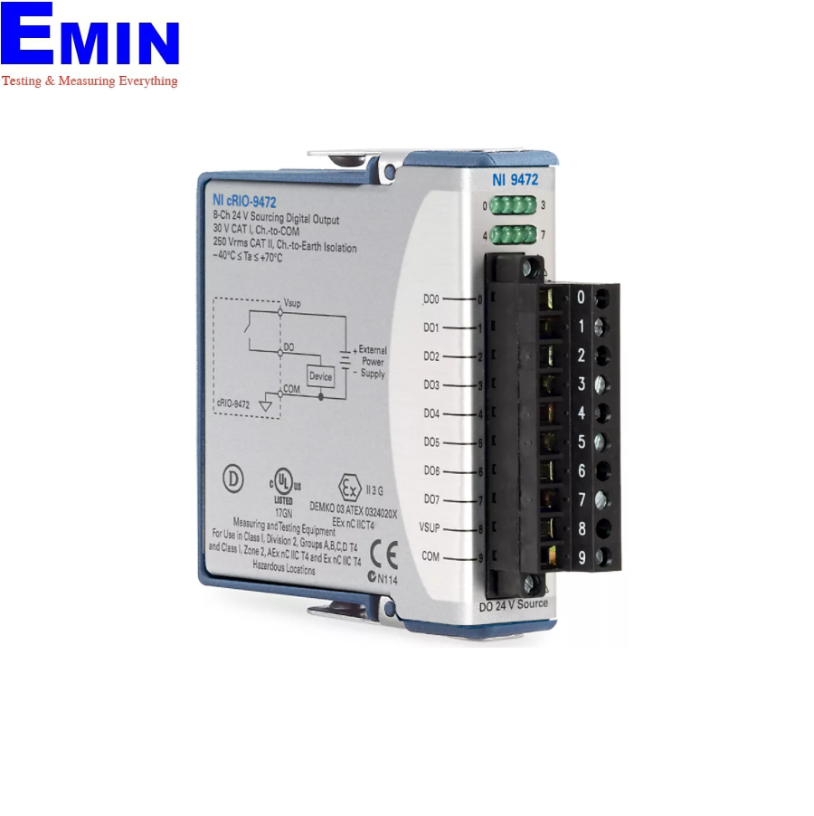 NI NI-9472 C Series Digital Module (Screw Terminal, 8ch, 12 V 24 V, 100 ...
