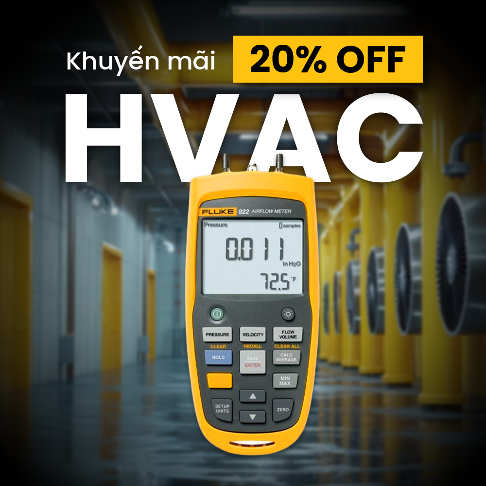 FLUKE FLUKE-922 Airflow Meter/Micromanometer (±40 mbar) | EMIN.COM.MM