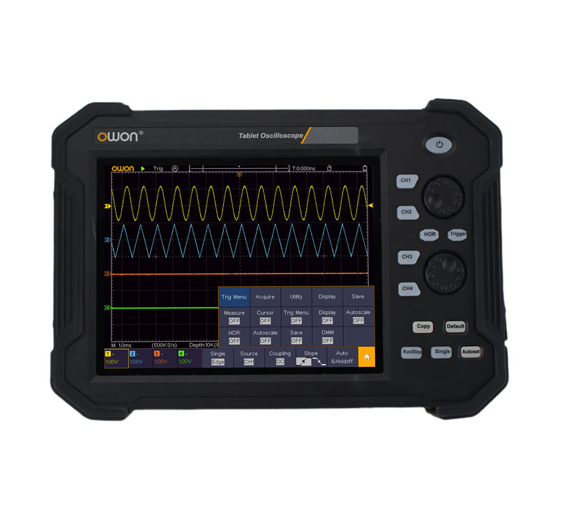 OWON TAO3104A Tablet Digital Oscilloscope (4CH,8/12b/14 bit,100MHz ...