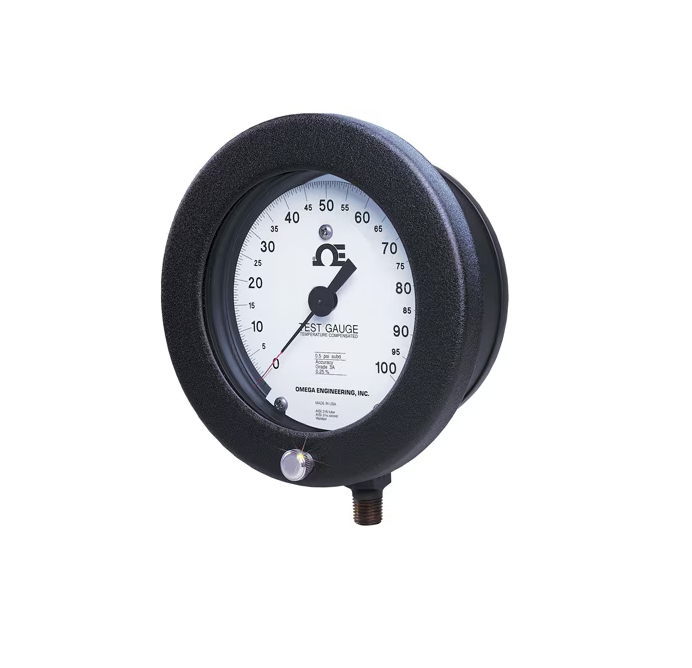 OMEGA PGT-45L-30V/15 Large, High Accuracy Pressure Gauge with ...