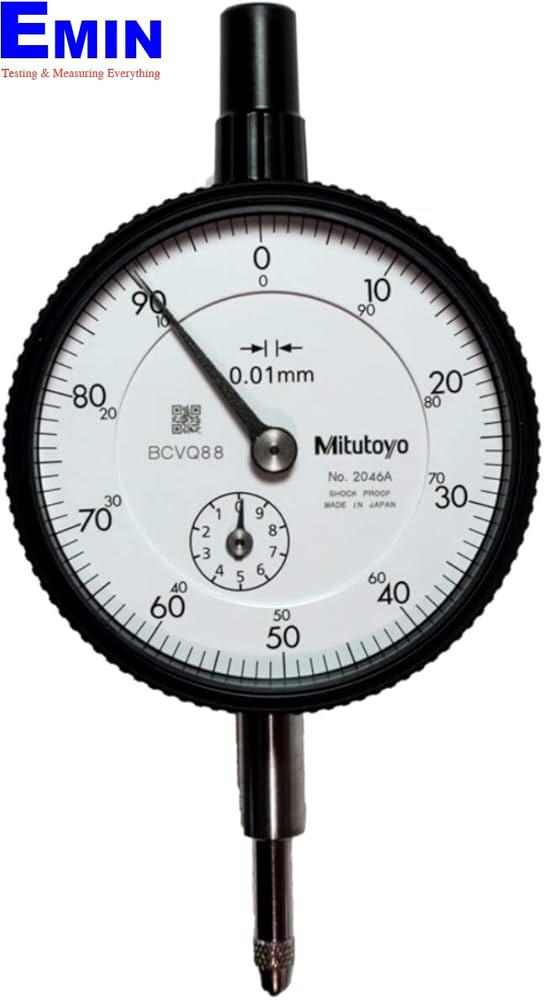 MITUTOYO 2046A Dial Indicator (10mm/ 0.01mm) | EMIN.COM.MM