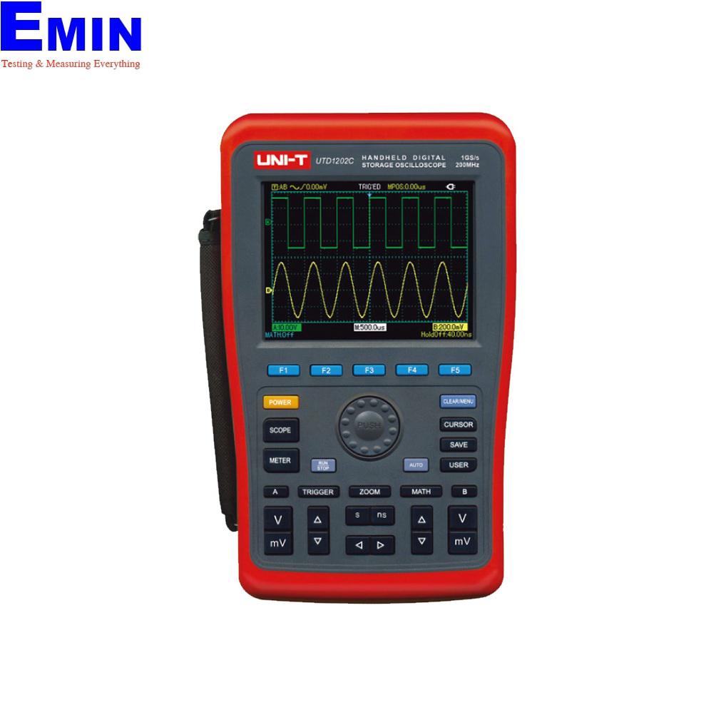 UNI-T UTD1202C Handheld Digital Storage Scope Meter (200MHz,2CH,1GS/s) | EMIN.COM.MM